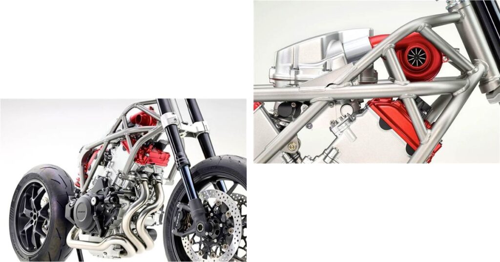 Honda unveils world’s first electrically compressed V3 motorcycle ...